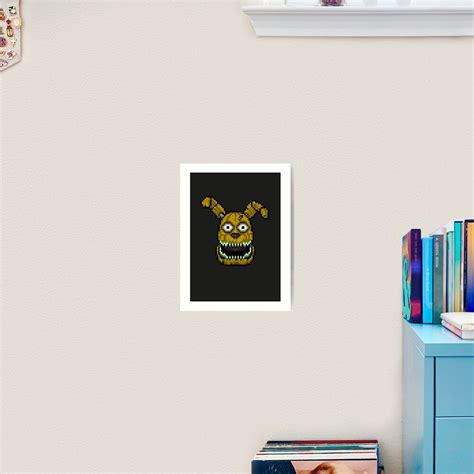 Five Nights At Freddys 4 Plushtrap Pixel Art Art Print By
