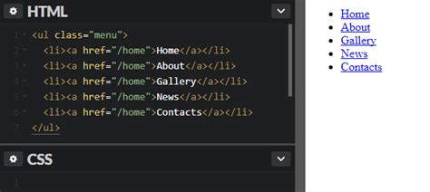 Как сделать навигационное меню — учебник css