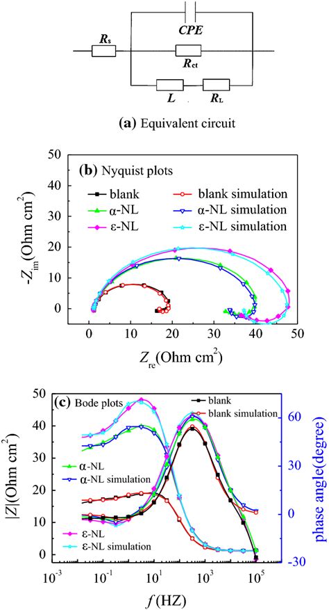 Equivalent Circuit Applied For Fitting Eis And Representative Of Download Scientific Diagram
