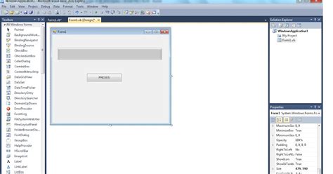 Algoritma Tutorial Membuat Progressbar Menggunakan Visual Basic 2010