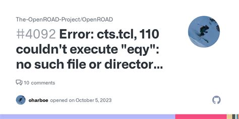 error cts tcl 110 couldn t execute eqy no such file or directory