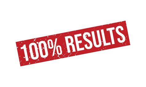100 Percent Results Rubber Stamp 20632731 Vector Art At Vecteezy