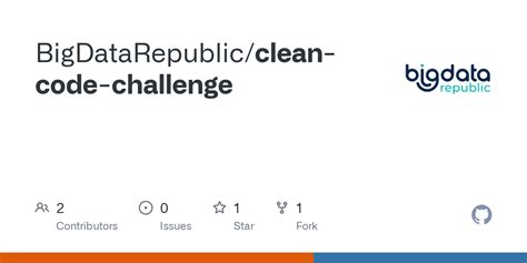 Github Bigdatarepublic Clean Code Challenge