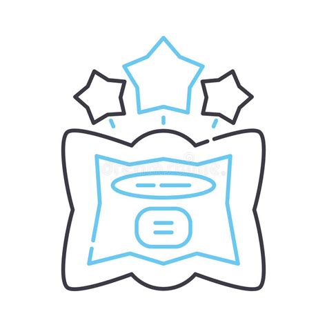 Final Score Line Icon Outline Symbol Vector Illustration Concept