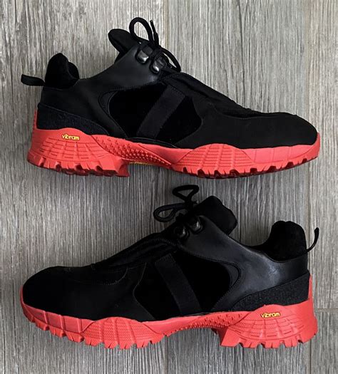 Alyx × Roa × Vibram Ss2019 Alyx Roa Black And Red Low Top Hiking Vibram