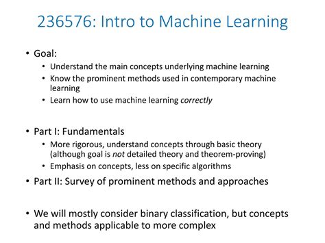 Ppt Introduction To Machine Learning Concepts Methods And Applications Powerpoint