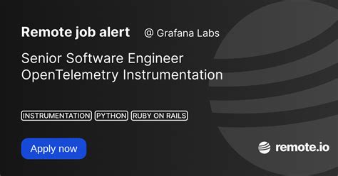 Senior Software Engineer Opentelemetry Instrumentation