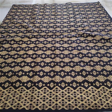 Kain Batik Prada Emas Batik Prada Murah Hitam Emas Gold Lazada Indonesia