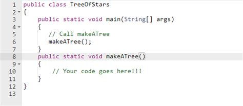 solved public class treeofstars 2∗{ 3 public static void