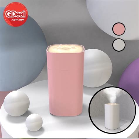 260ml Mist Humidifier Diffuser แบบพกพาที่มีสีสัน Night Light Quiet Cool