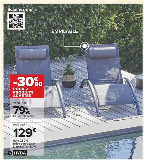 Promo Le Bain De Soleil Hyba Chez Carrefour Icatalogue Fr