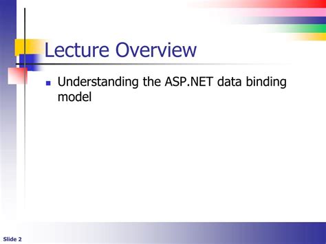 PPT ASP NET Data Binding PowerPoint Presentation Free Download ID