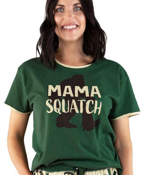 Mama Squatch Womens Regular Fit Pj Tee
