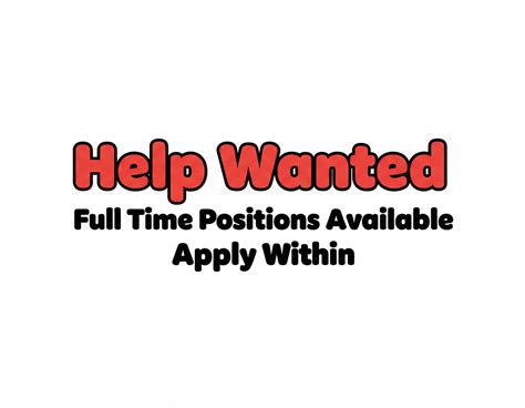 Cartoonish Landscape Sign Template Help Wanted Full Time Positions
