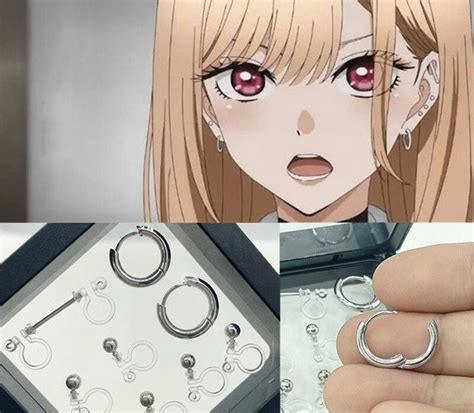 Darling Marin Kitagawa Multiple Fake Ear Piercing Earrings Etsy