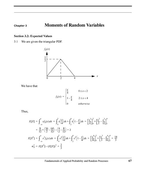 Chapt 3 Moments Of Random Variables Chapter 3 Section 3 Expected Values 3 We Are Given The