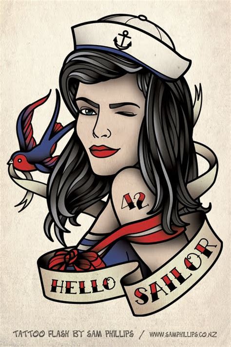 Sams Blog Hello Sailor Girl Tattoo