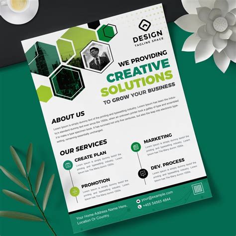 Business Flyer Template Design Layout Download Etsy