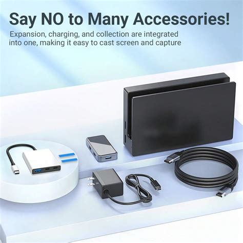 NADODO Adaptador USB Tipo C A HDMI 4K 30Hz Con Puerto USB3 0 Y Puerto De Carga 100W 4 En 1