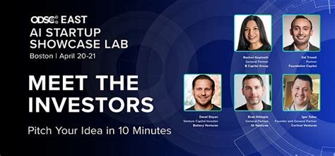 Thinking Of A Dataai Startup Hear From And Meet Ai Investors At The Odsc East 2022 Reverse