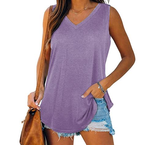 Toonshare Plus Size Loose Stylish Long Tank Tops Women Womens Tank Tops