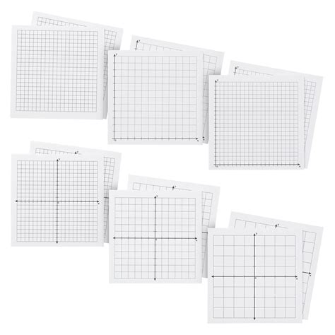 10 Pack Mini Graph Paper Sticky Notes In 6 Designs 25 Sheets Per Pad