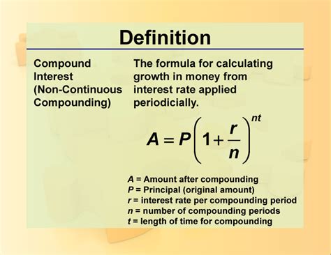 Definition Exponential Concepts Compound Interest 1 Media4math