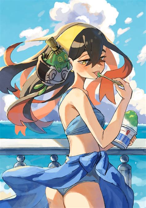 Carmine And Sinistcha Pokemon And 1 More Drawn By Misdbiglove Danbooru