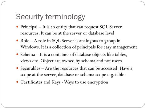 Ppt Sql Server 2008 Security Security Security Powerpoint Presentation Id3092116 Ppt Sql Server 2008 Security Security Security Powerpoint Presentation Id3092116