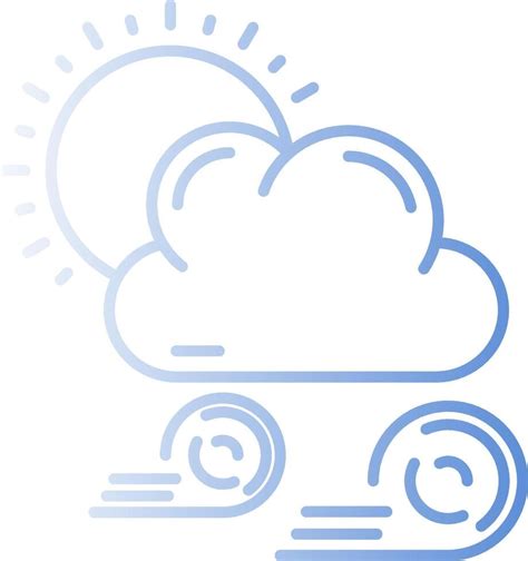 Weather Gradient Line Circle Icon 40739151 Vector Art At Vecteezy