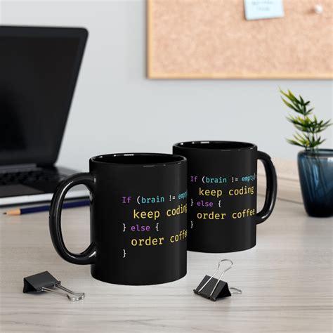 Funny If Else Developer Coffee Mug Web Coding Programmer 11oz Black Tea Mug Software Engineer