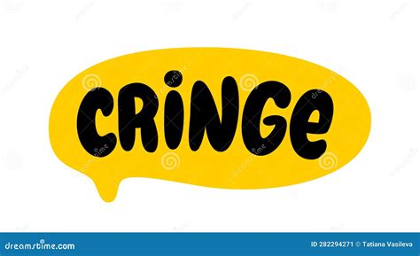 Cringe Text Cringe Speech Bubble Vector Illustration Stock Vector Illustration Of Icon Word
