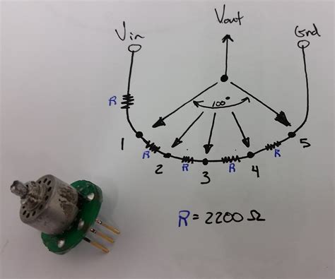Rotary Switch And Voltage Divider General Electronics Arduino Forum