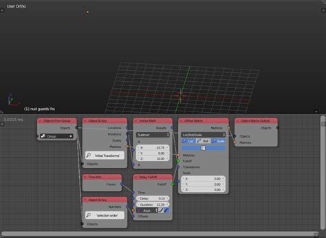 Animation Nodes How Do I Get A Falloff Offset Matrix To Look Like It