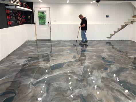Metallic Polyurea Garage Floor Boston Ma Boston Garage