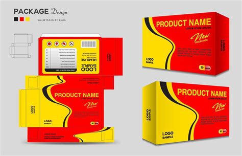 Supplements And Cosmetic Box Design Package Design Template Box Outline Box Packaging Design