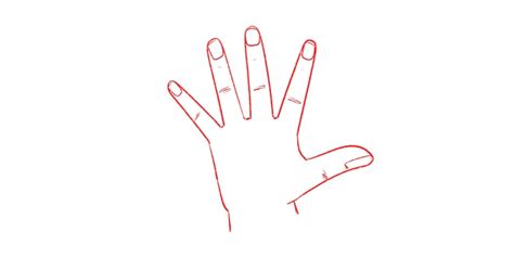 Simple Back Of Hand Drawing