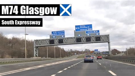 Driving M74 Glasgow South Expressway Junction 1 To 4 Youtube