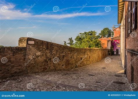 Medieval Brick Walls Stock Image Image Of Emilia Landmark 43555531
