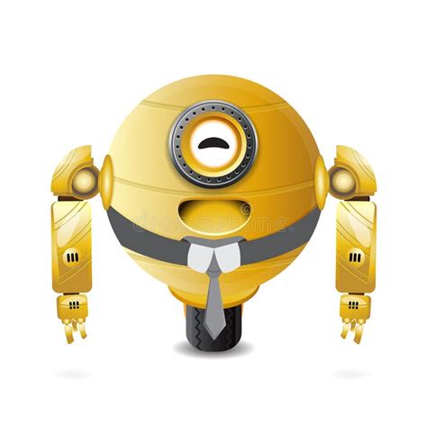 Round Robot Stock Illustration Illustration Of Head 12797147