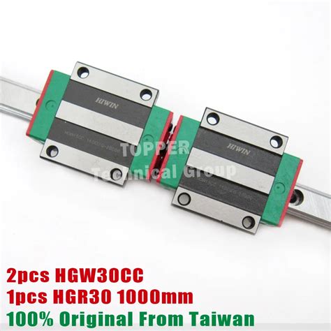 HIWIN HGW30 Linear Guide Rail HGR30 1000mm With Blocks HGW30CC For Cnc Parts Guias Lineales Cnc