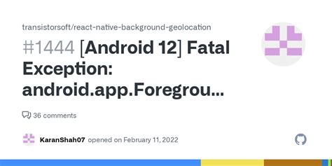 Android 12 Fatal Exception Androidapp