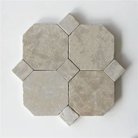 Moroccan Limestone Octagon 8x8 Meknes Matte Limestone Tile