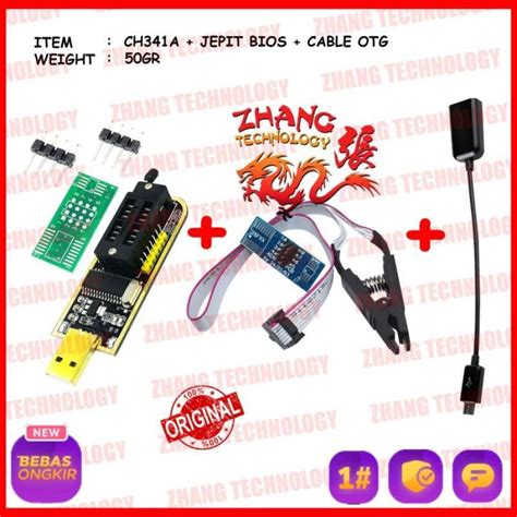 Promo Ch341a Otg Kabel Jepit Ic Android Eeprom Flash Bios Usb
