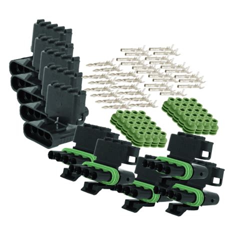 Delphi Aptiv Weather Pack Connectors 3 Circuit Twr Half
