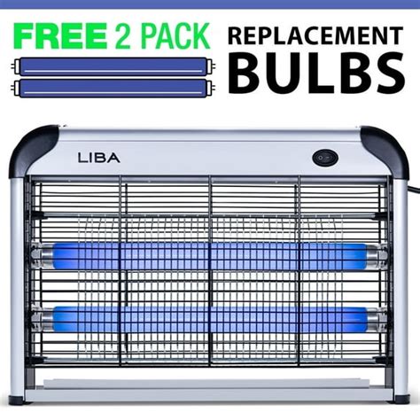 Liba Electric Bug Zapper 2800v Uv Light Indoor Mosquito And Insect Killer With 2 Extra Bulbs