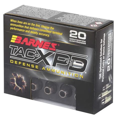 Barnes Tac Xpd 380 Acp 80 Grain Tac Xp Lead Free 20 Round Box 21552