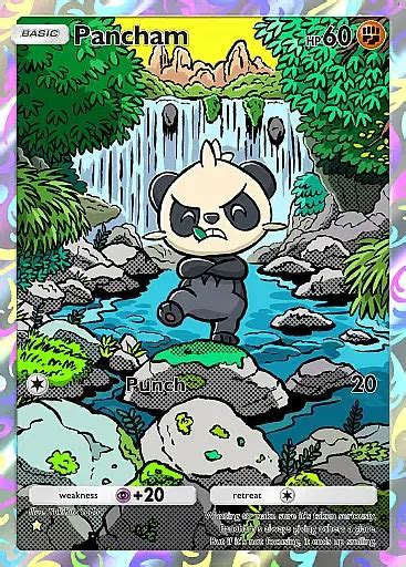 Pancham Art Rare · Mega Rising B1 243 · Pokémon Tcg Pocket Pokémon