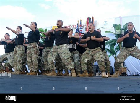 The 25th Infantry Division Hui Haa Team Performed Their Respectful
