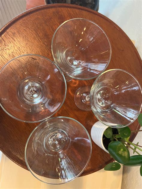 Vintage Libbey Martini Glasses 4 Etsy